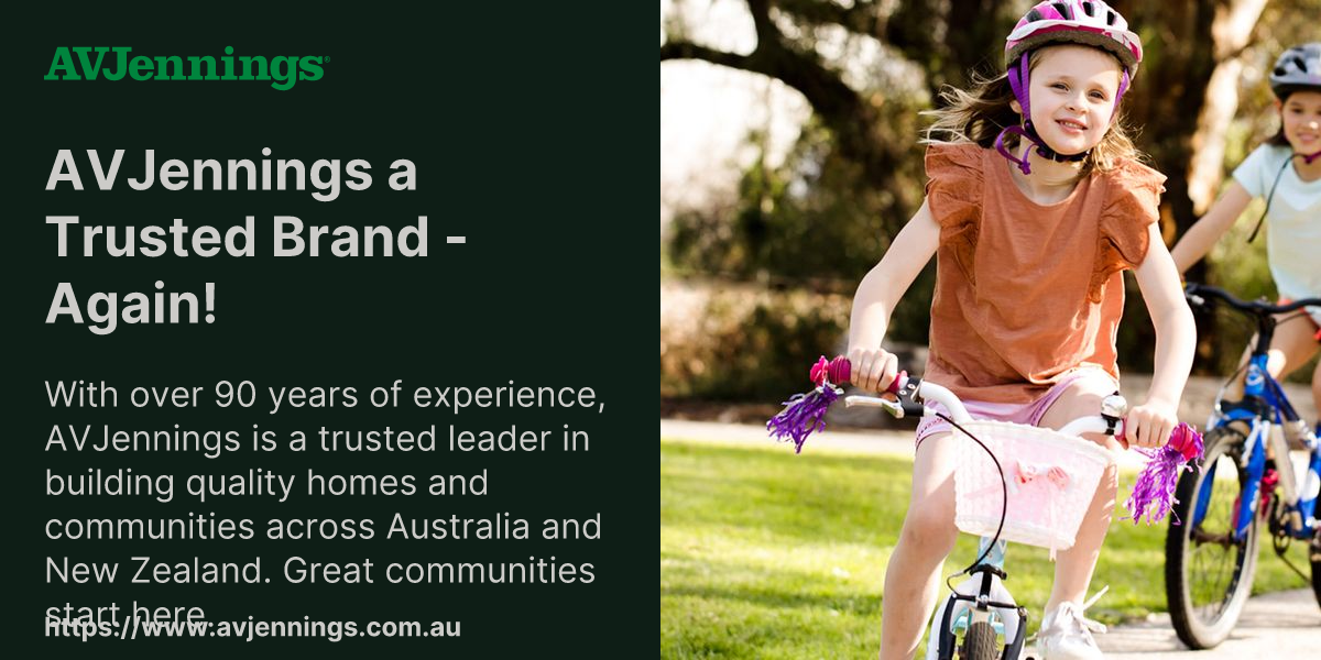 AVJennings a Trusted Brand - Again! | AVJennings